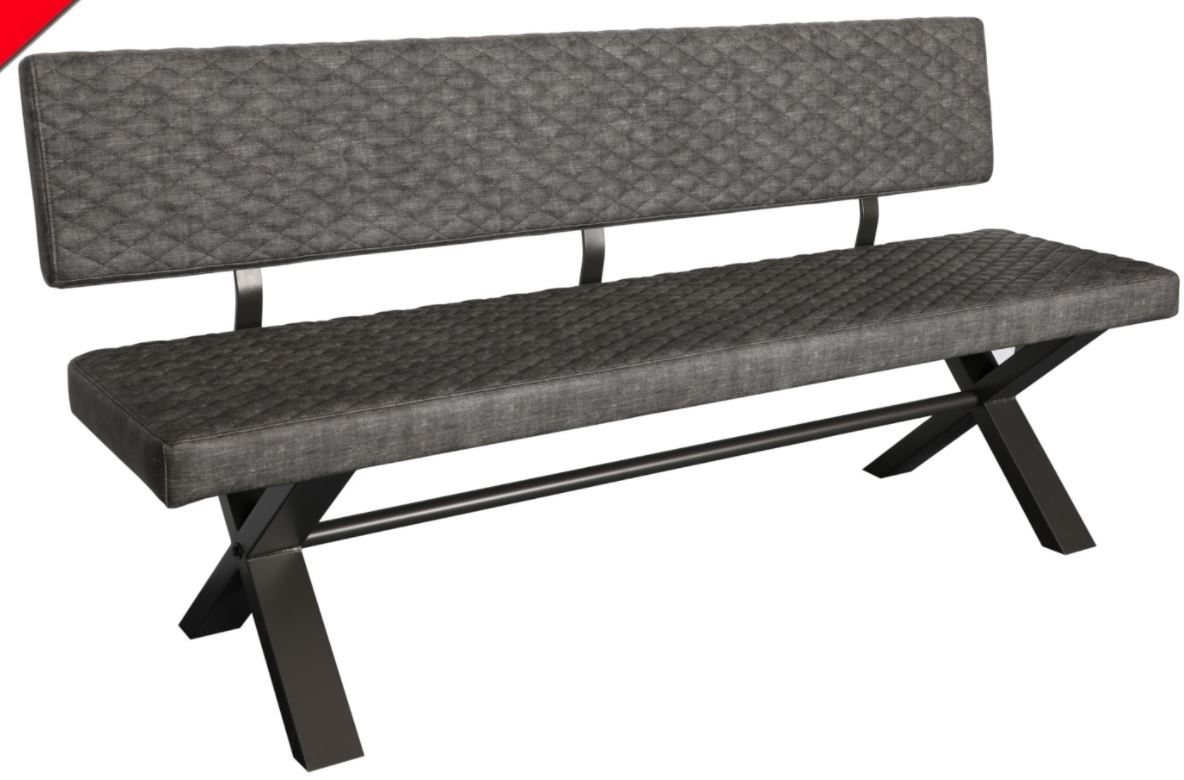 Studio Collection Upholstered Bench With Back 180 - Hills Furniture Store