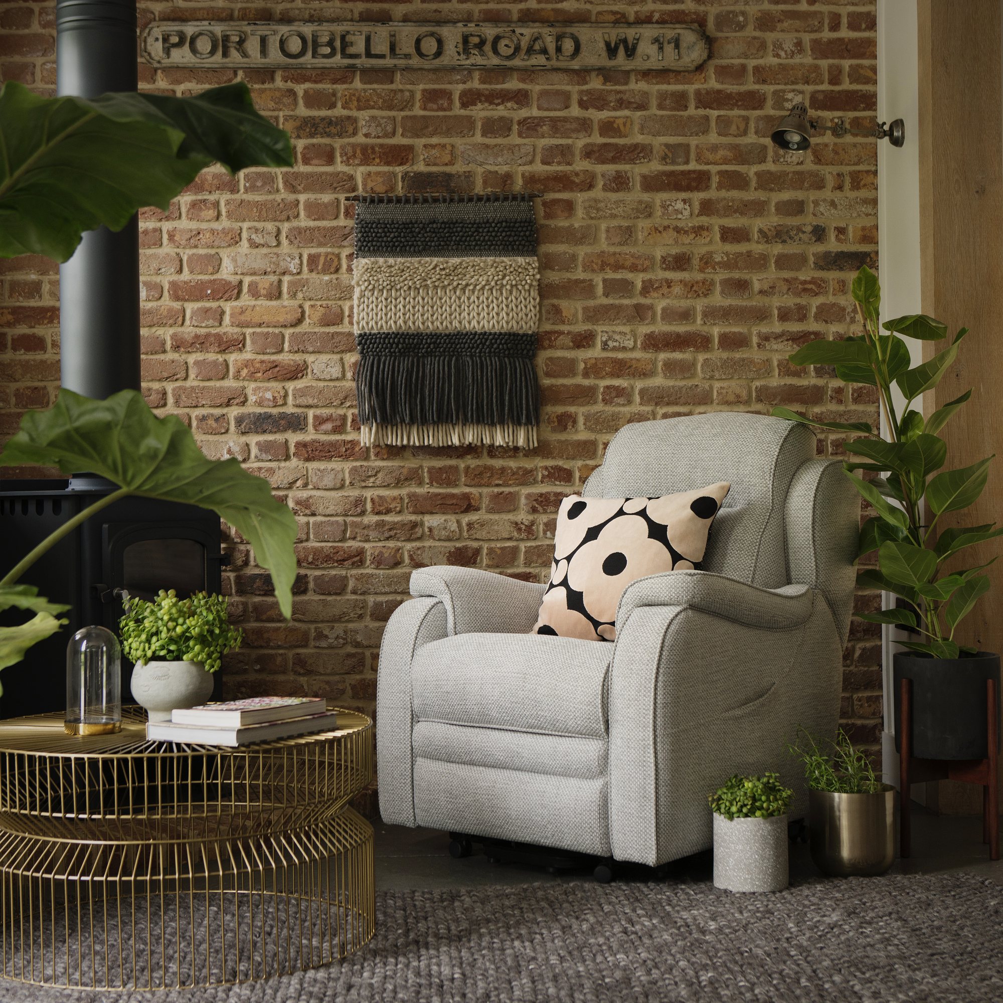 Parker Knoll - Boston Armchair Static Leather - Hills Furniture Store
