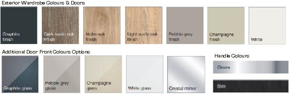 Callisto Plus 200cm Wide 2 Doors 4 Panel Front Wooden doors in carcase ...