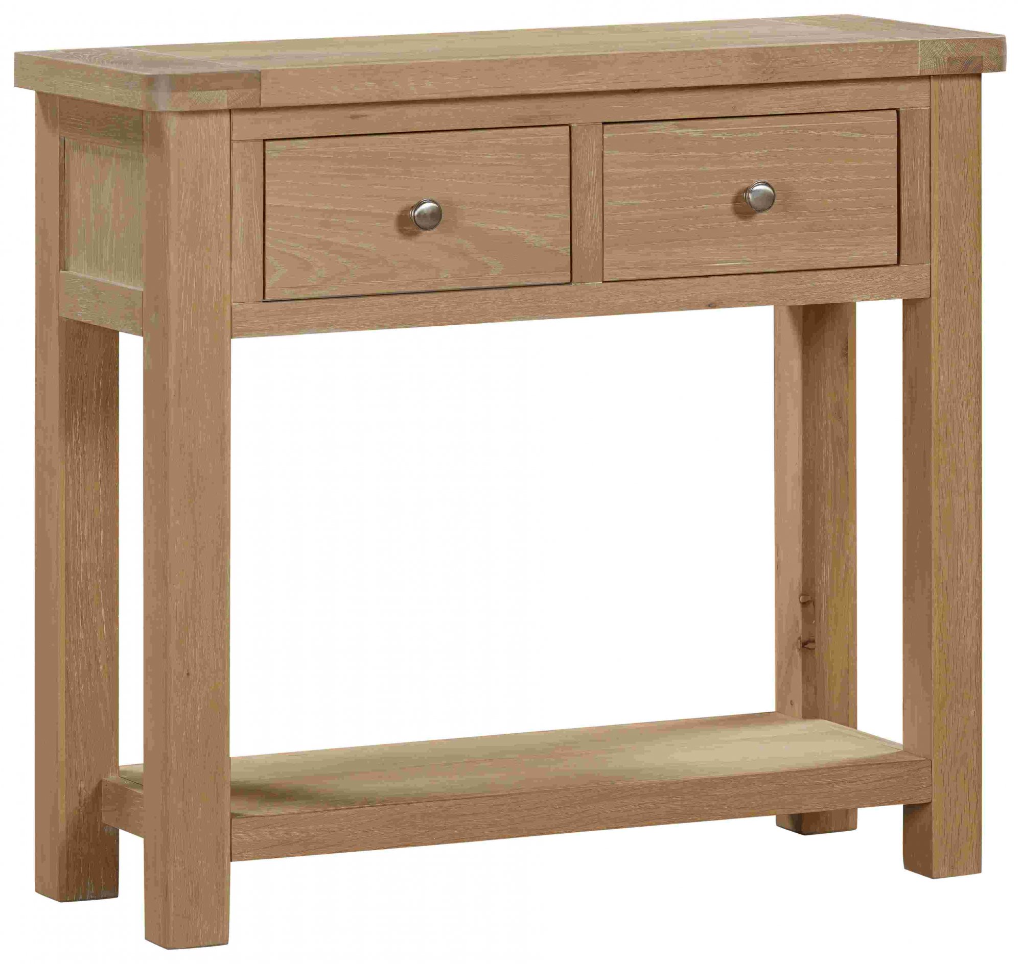 Banham Dining Oak 2 Drawer Console Table - Hills Furniture Store