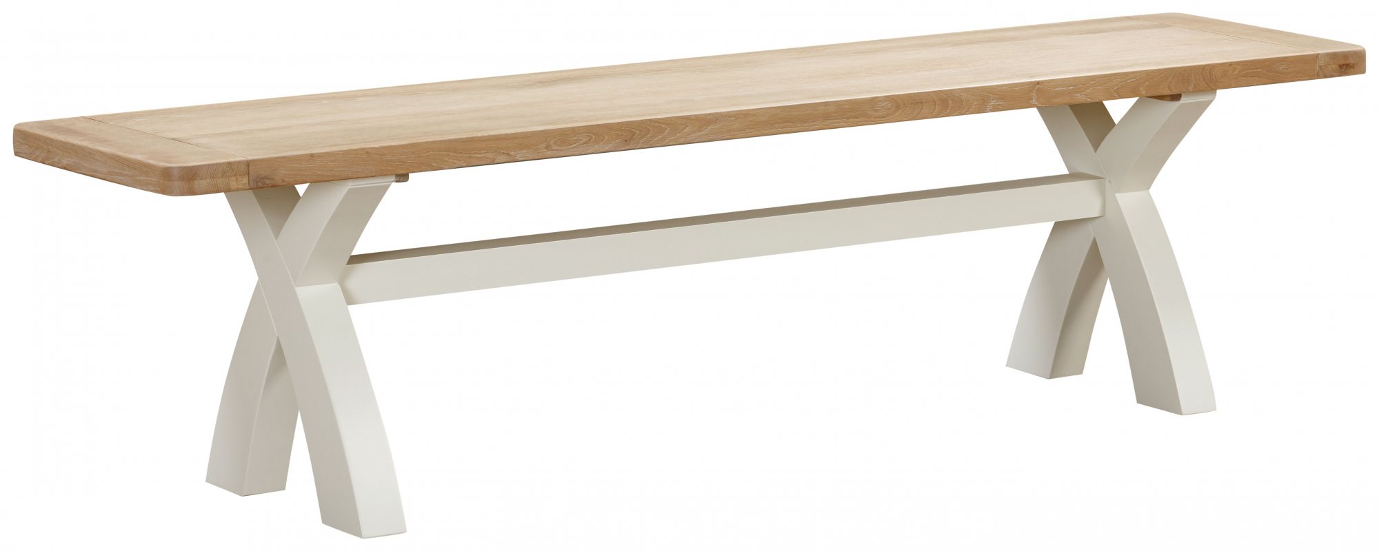 Banham Painted Dining Cross Leg bench - Hills Furniture Store