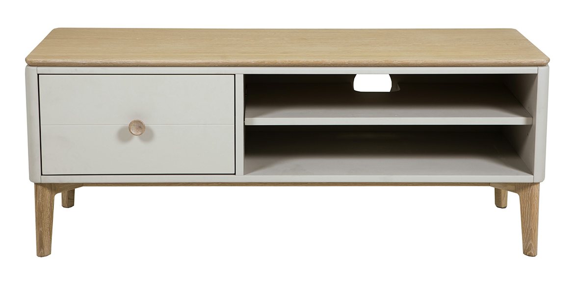 Larvik Dining Collection TV Unit Cashmere & Oak - Hills Furniture Store