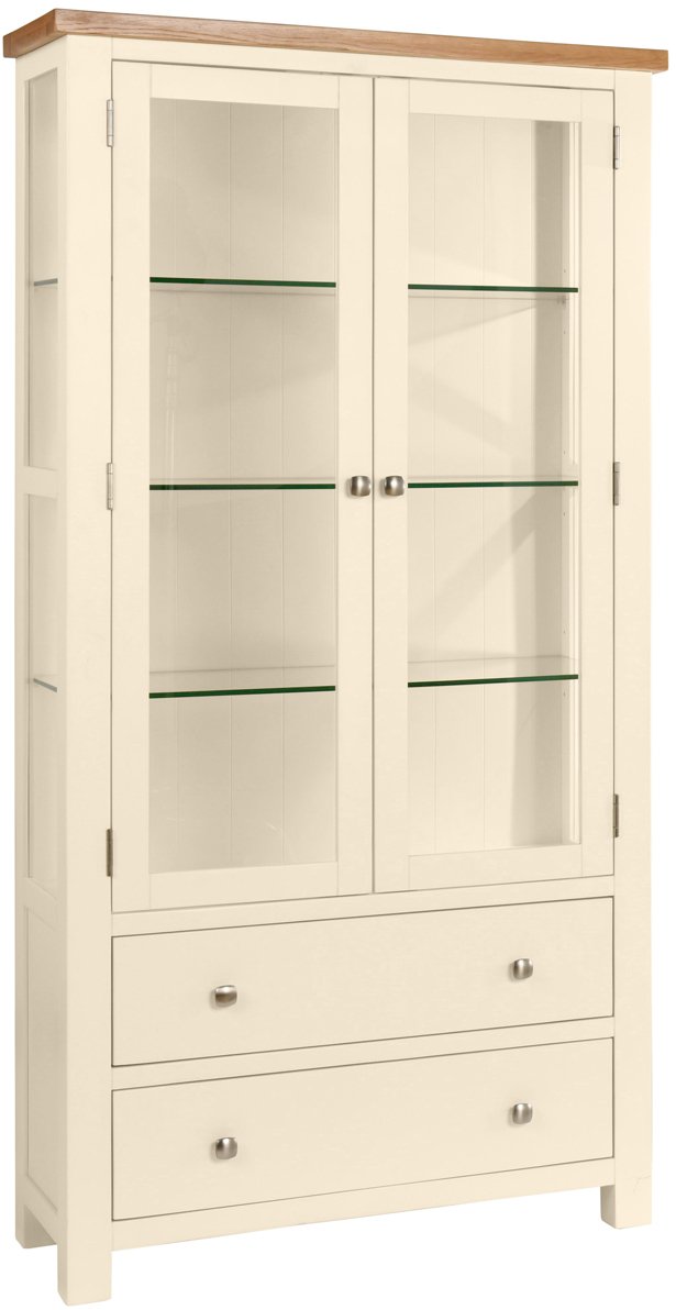 Thetford Dining Collection Display Cabinet IVORY - Hills Furniture Store