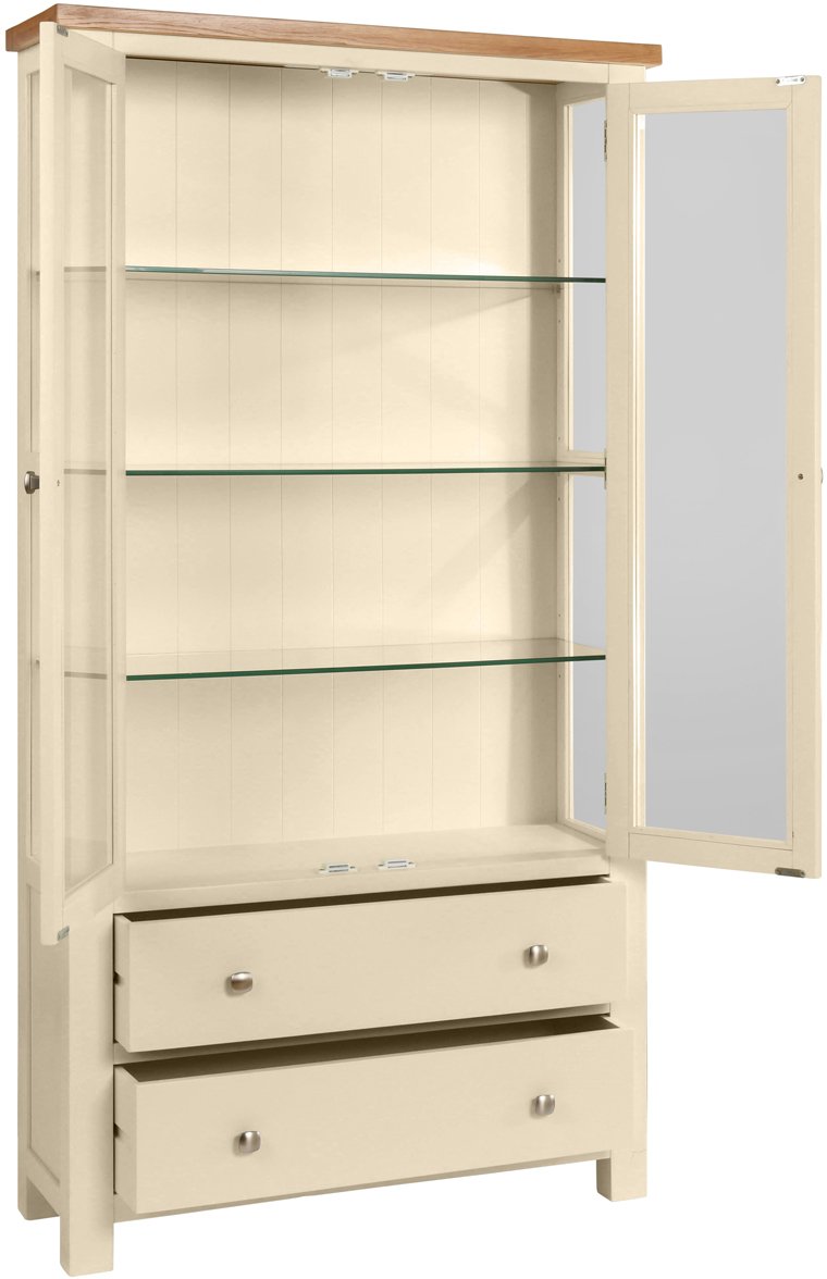 Thetford Dining Collection Display Cabinet IVORY - Hills Furniture Store