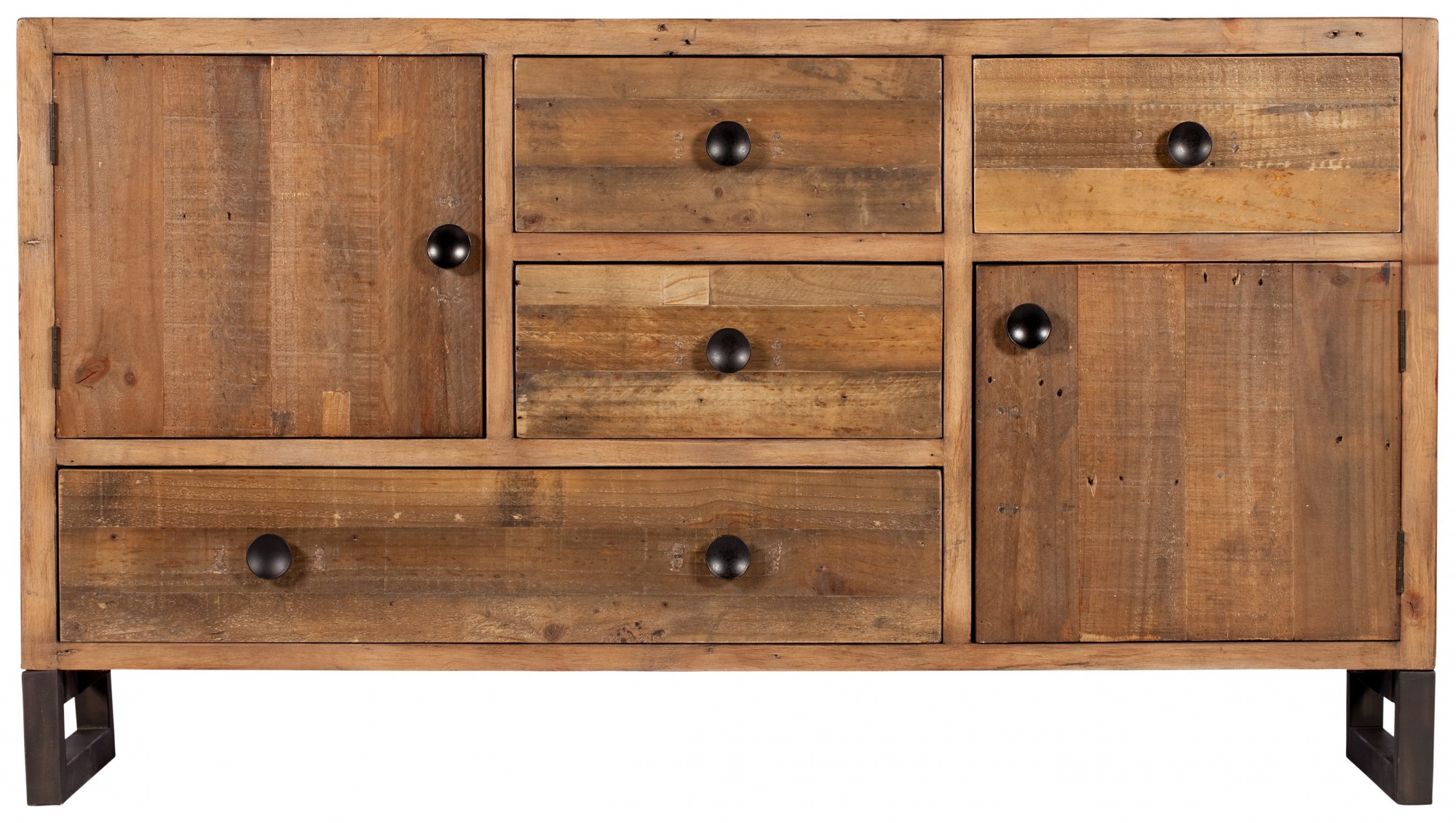 Rustic Hardware Wide Sideboard | Dining Room Furniture | Hills Furnitu ...